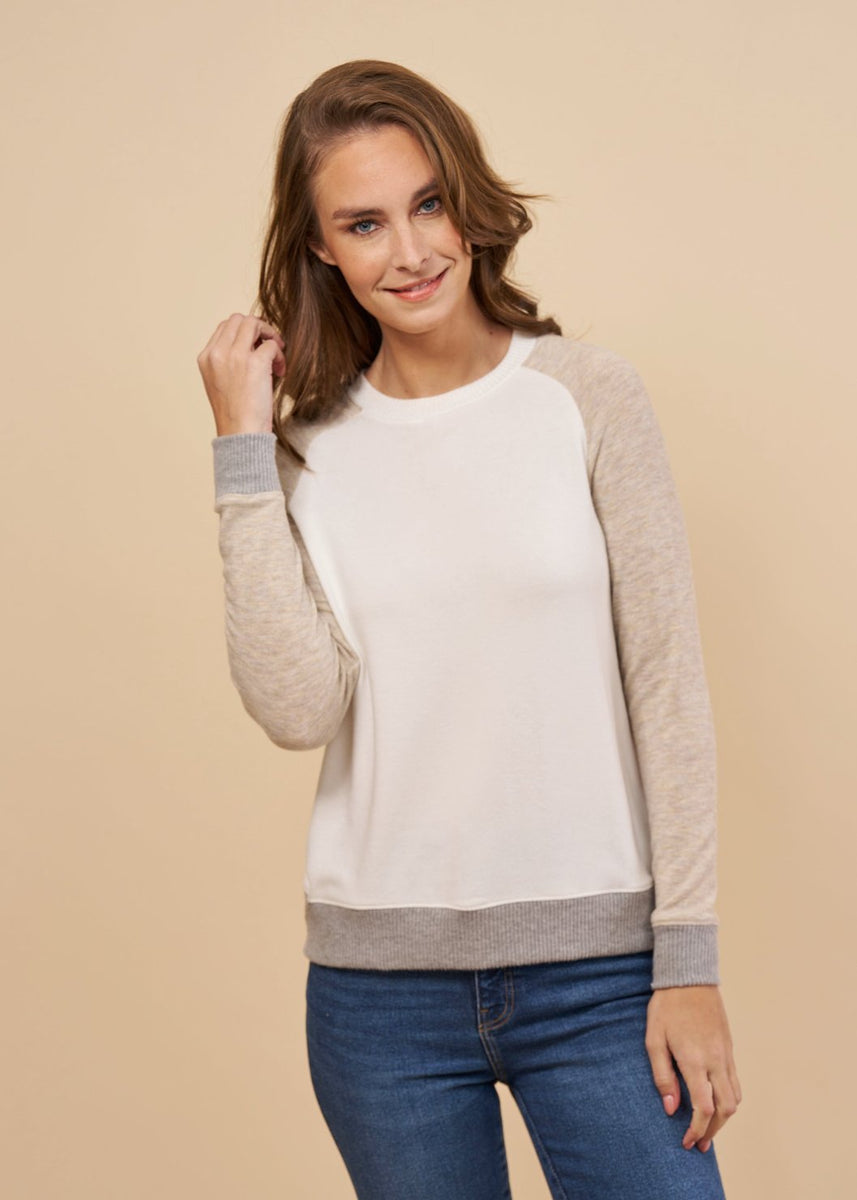 colorblock cozy top – Ginger N' Cream™