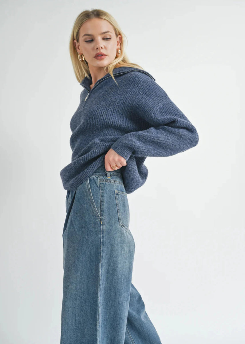 1/2 zip sweater – Ginger N' Cream™